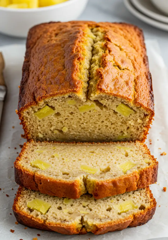 Easy, Moist Pineapple Banana Bread - ELENACOOKING