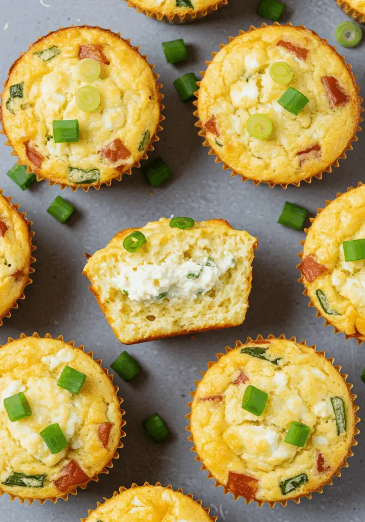 Savory Cottage Cheese Breakfast Muffins