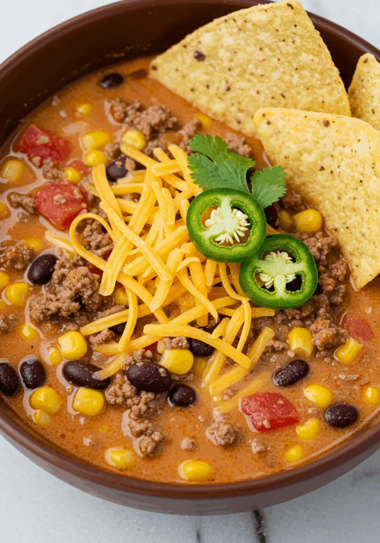 Slow Cooker Nacho Soup - ELENACOOKING