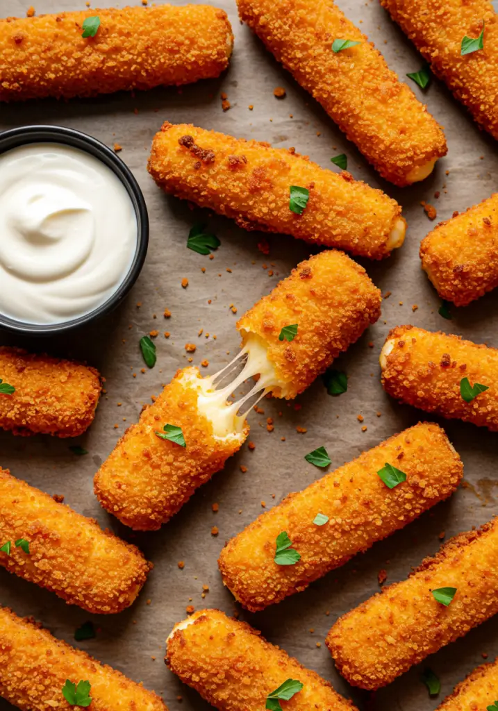 Nashville Hot Mozzarella Sticks - ELENACOOKING