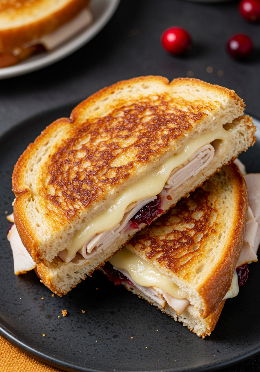 Cranberry Turkey Grilled Cheese