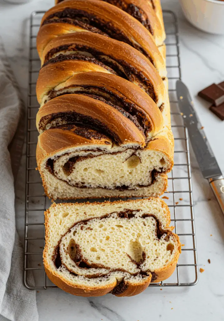 Chocolate Swirl Milk Bread Elenacooking