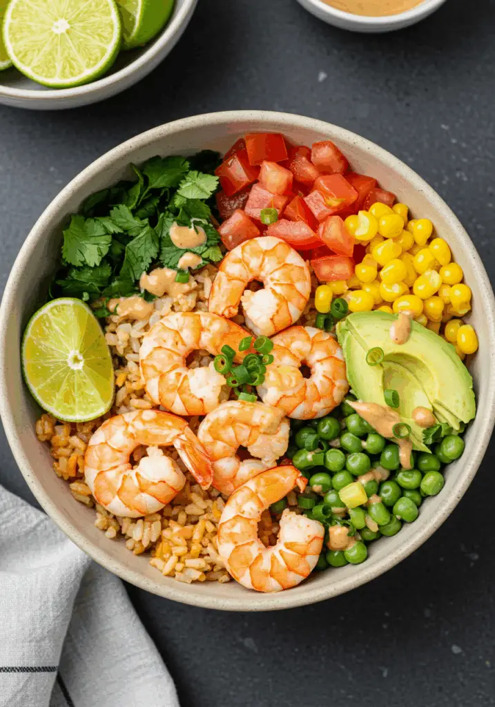 Tropical Shrimp Rice Bowl