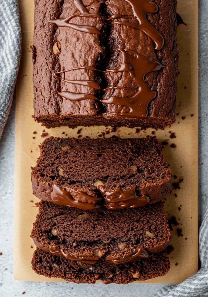 Hot Fudge Brownie Bread - ELENACOOKING