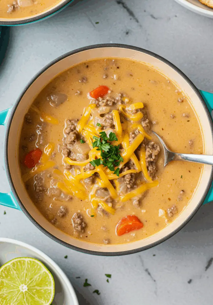 Creamy Cheeseburger Soup