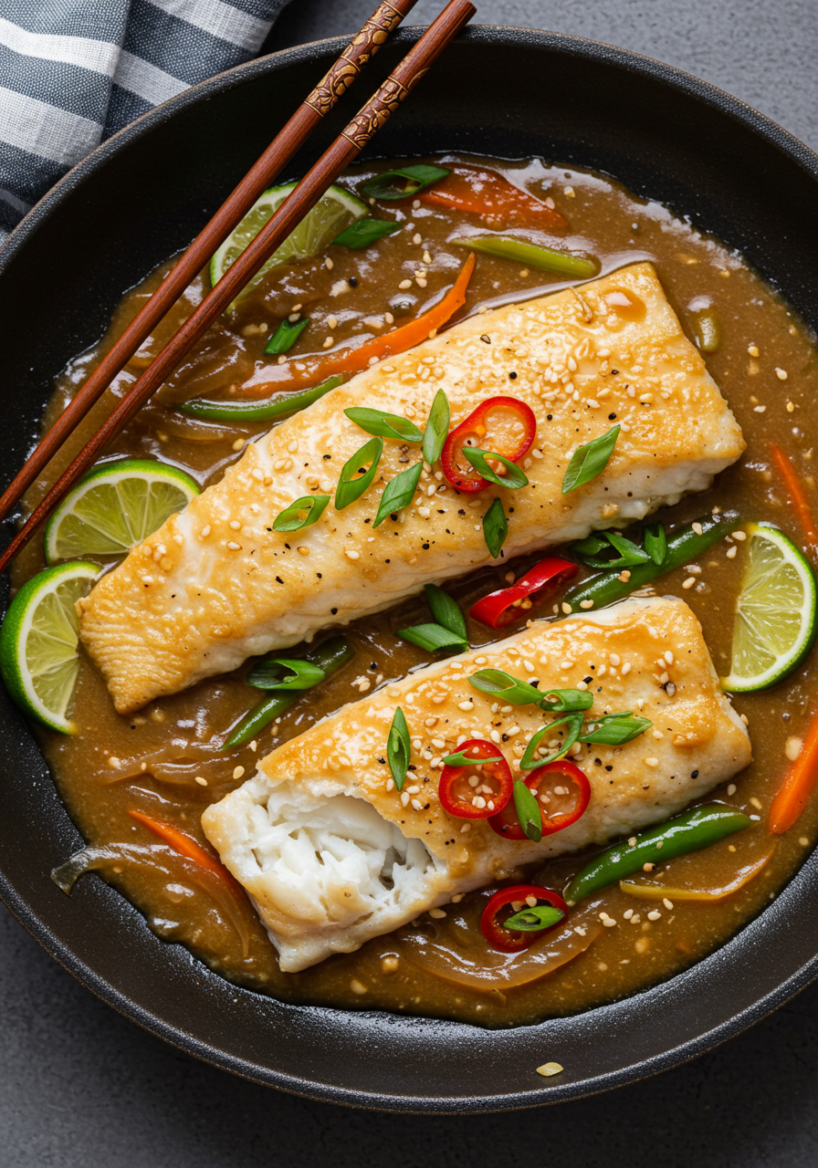Easy Ginger Soy Cod - ELENACOOKING