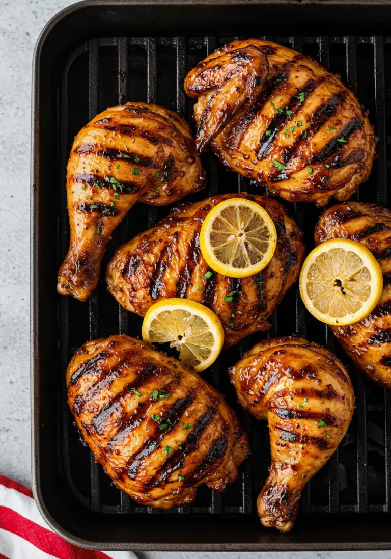 4th July Lemon BBQ Grilled Chicken - ELENACOOKING