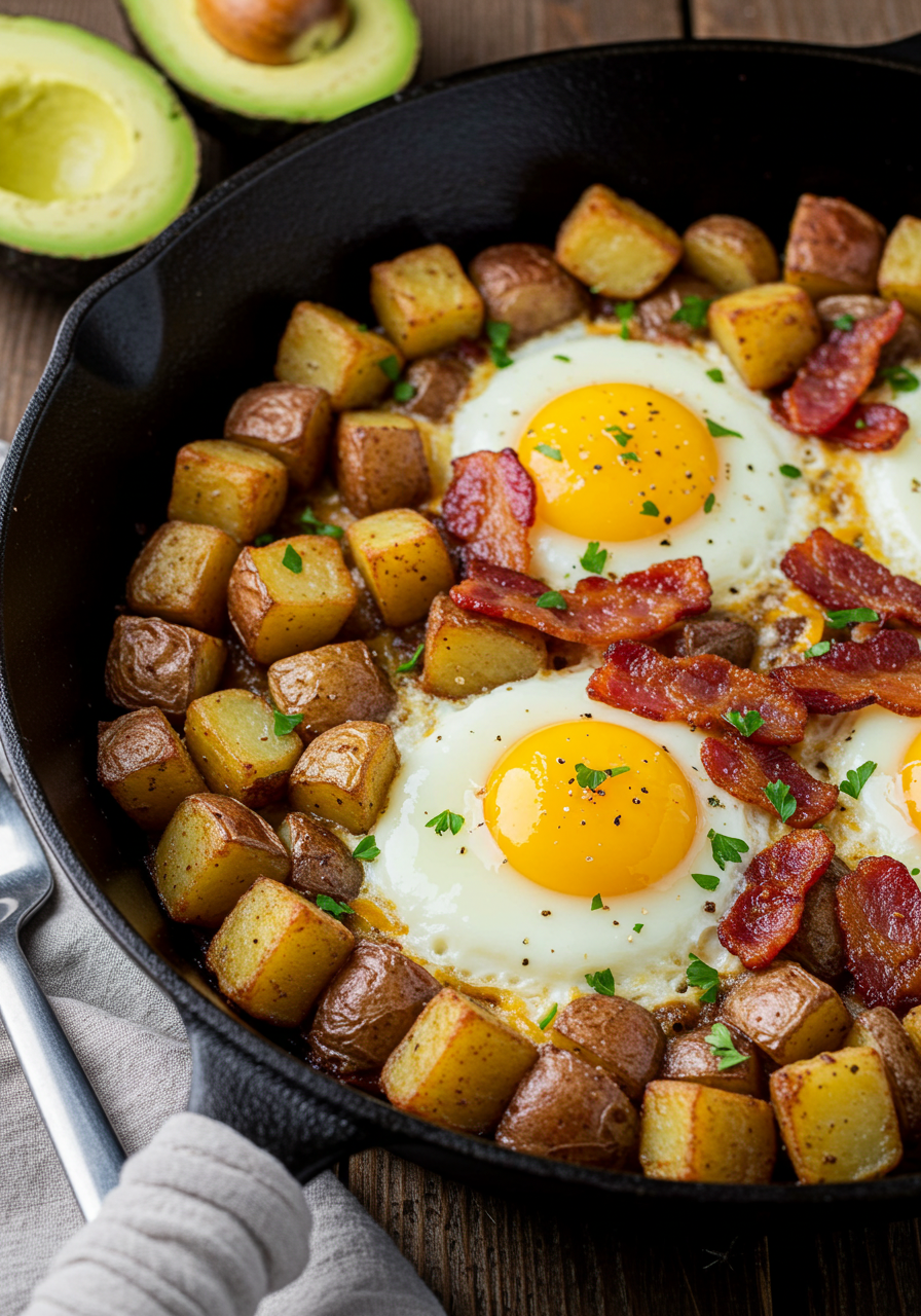 Country Breakfast Skillet - ELENACOOKING
