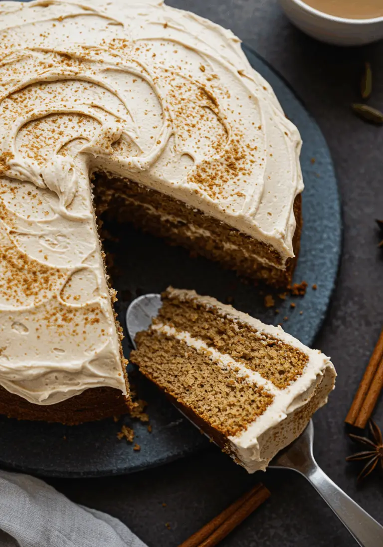 Chai Spice Cake with Cream Cheese Frosting - ELENACOOKING