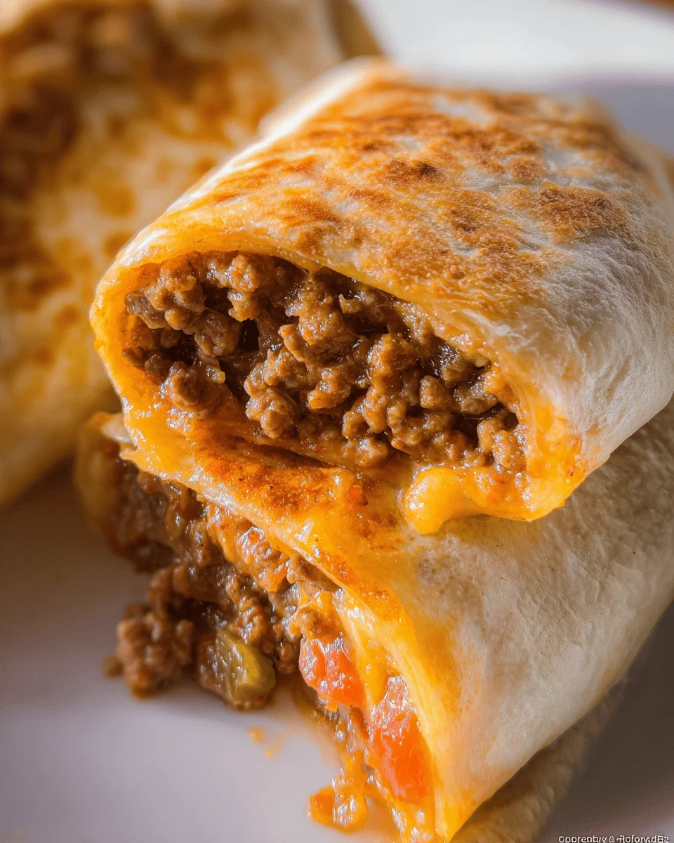 Beef and Cheese Burritos