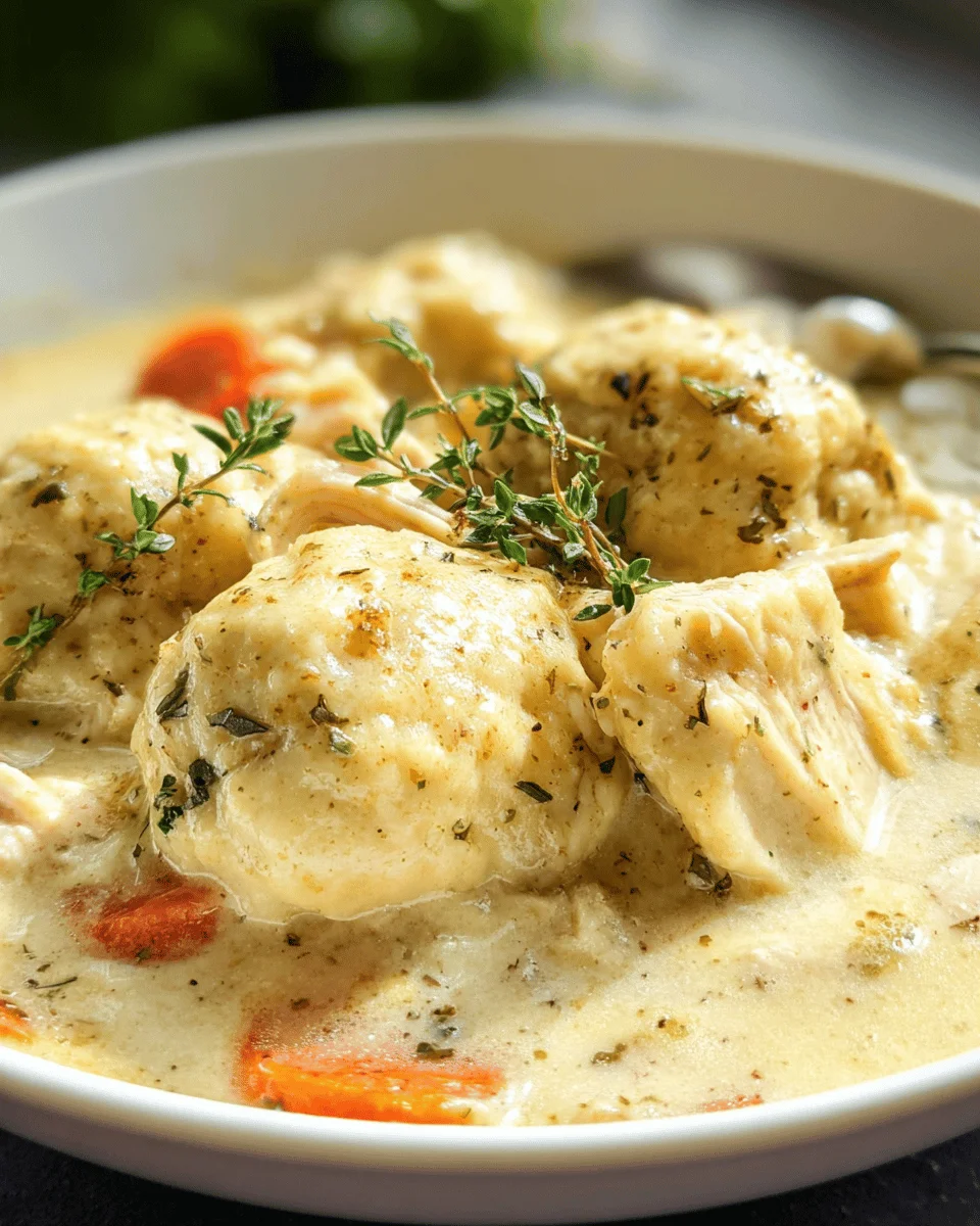 Homemade Chicken and Dumplings