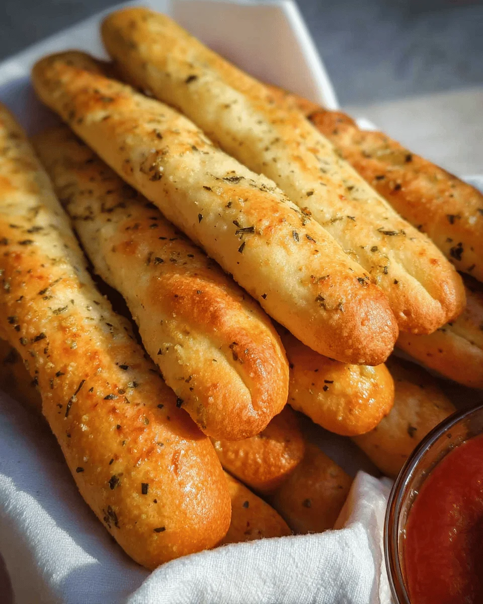 Homemade Garlic Butter Breadsticks
