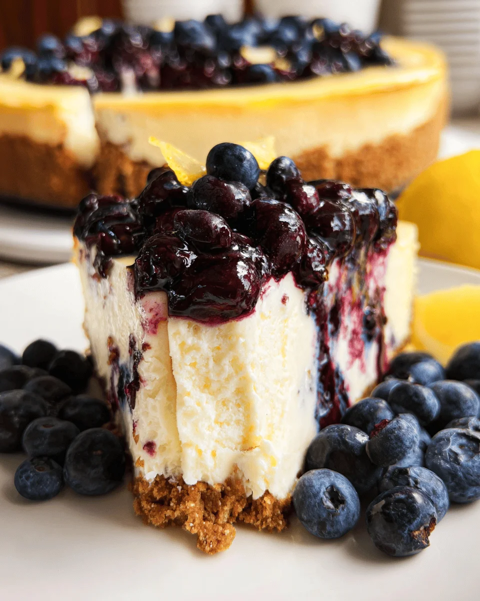 Lemon Blueberry Cheesecake