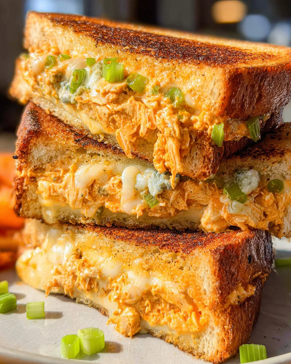 Buffalo Chicken Grilled Cheese