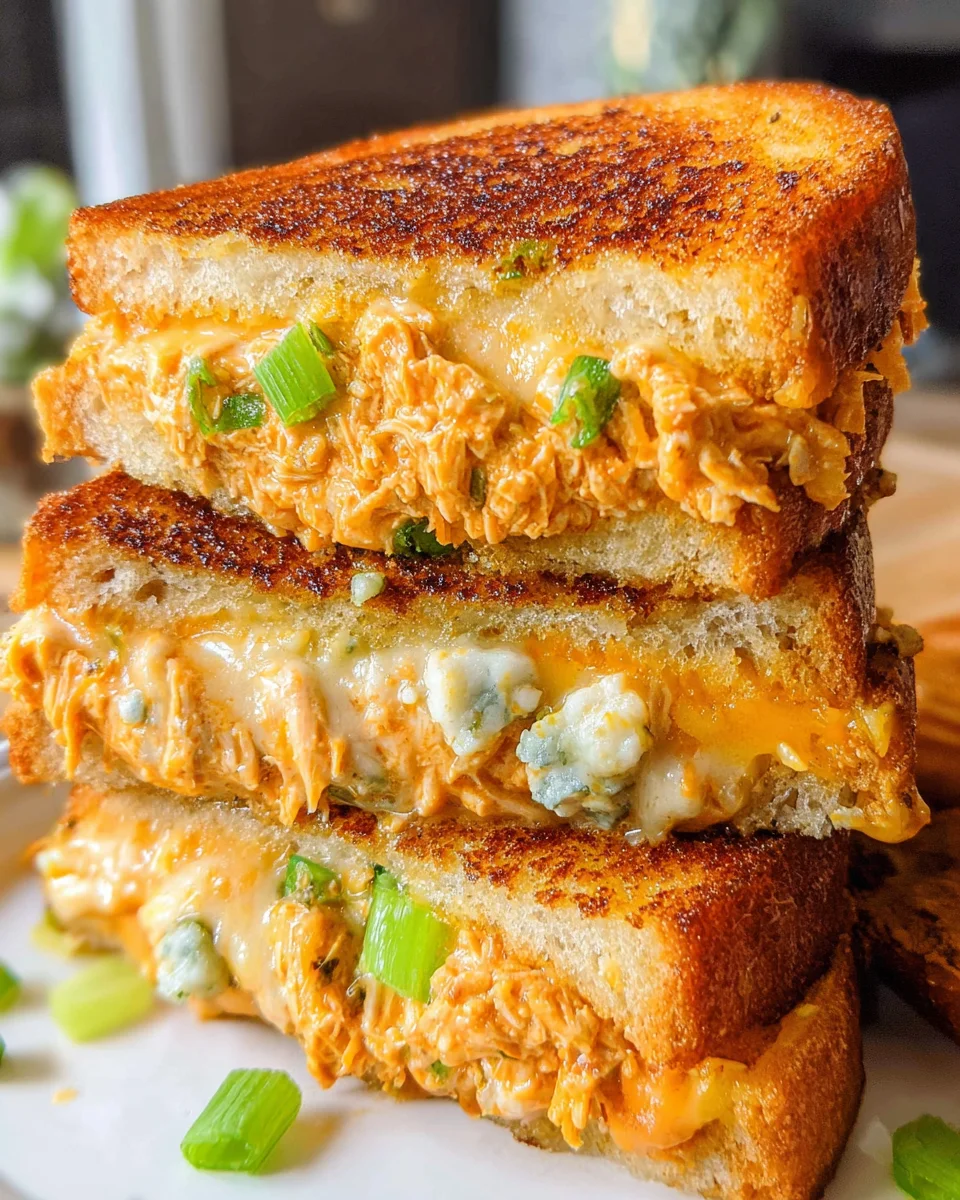 Buffalo Chicken Grilled Cheese
