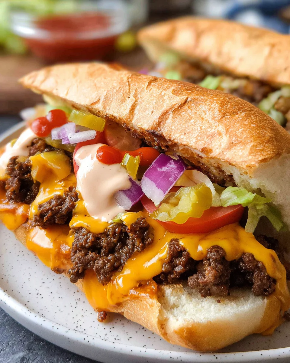 Cheeseburger Subs