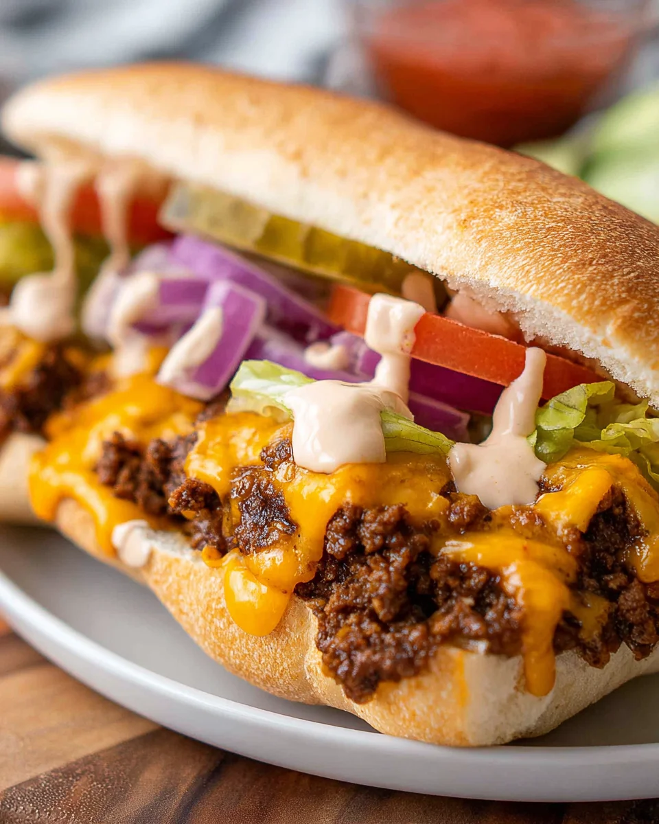 Cheeseburger Subs