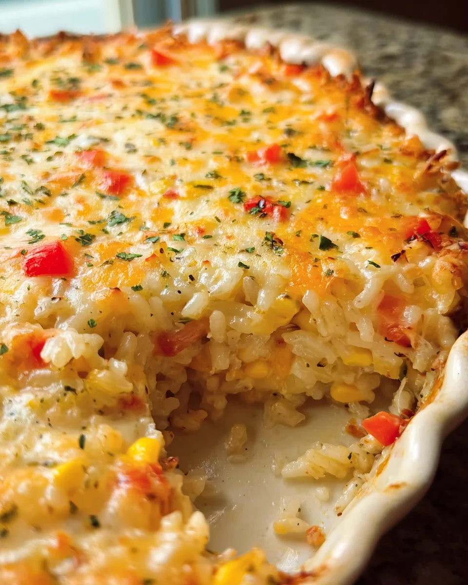 Pepper Jack Rice Bake