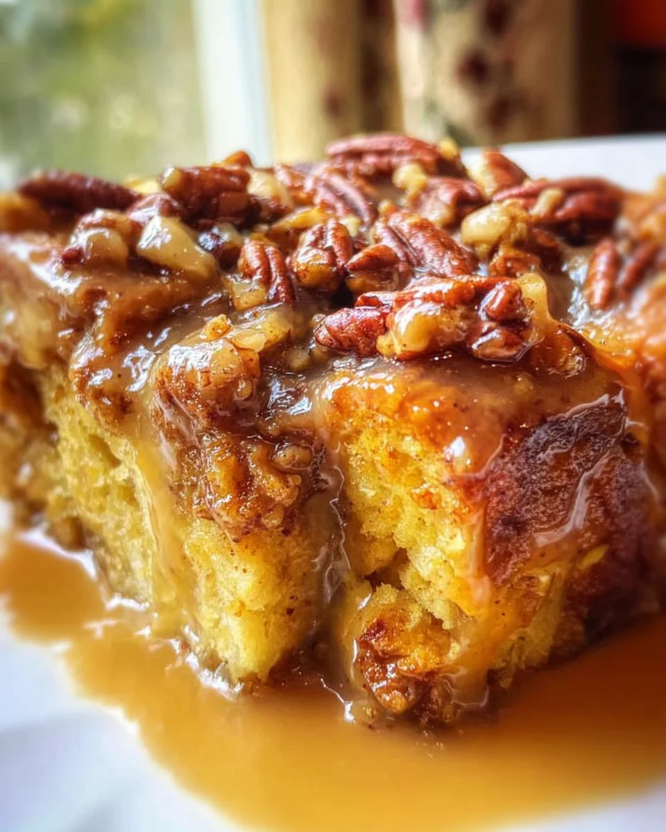 Pumpkin Praline Bread Pudding
