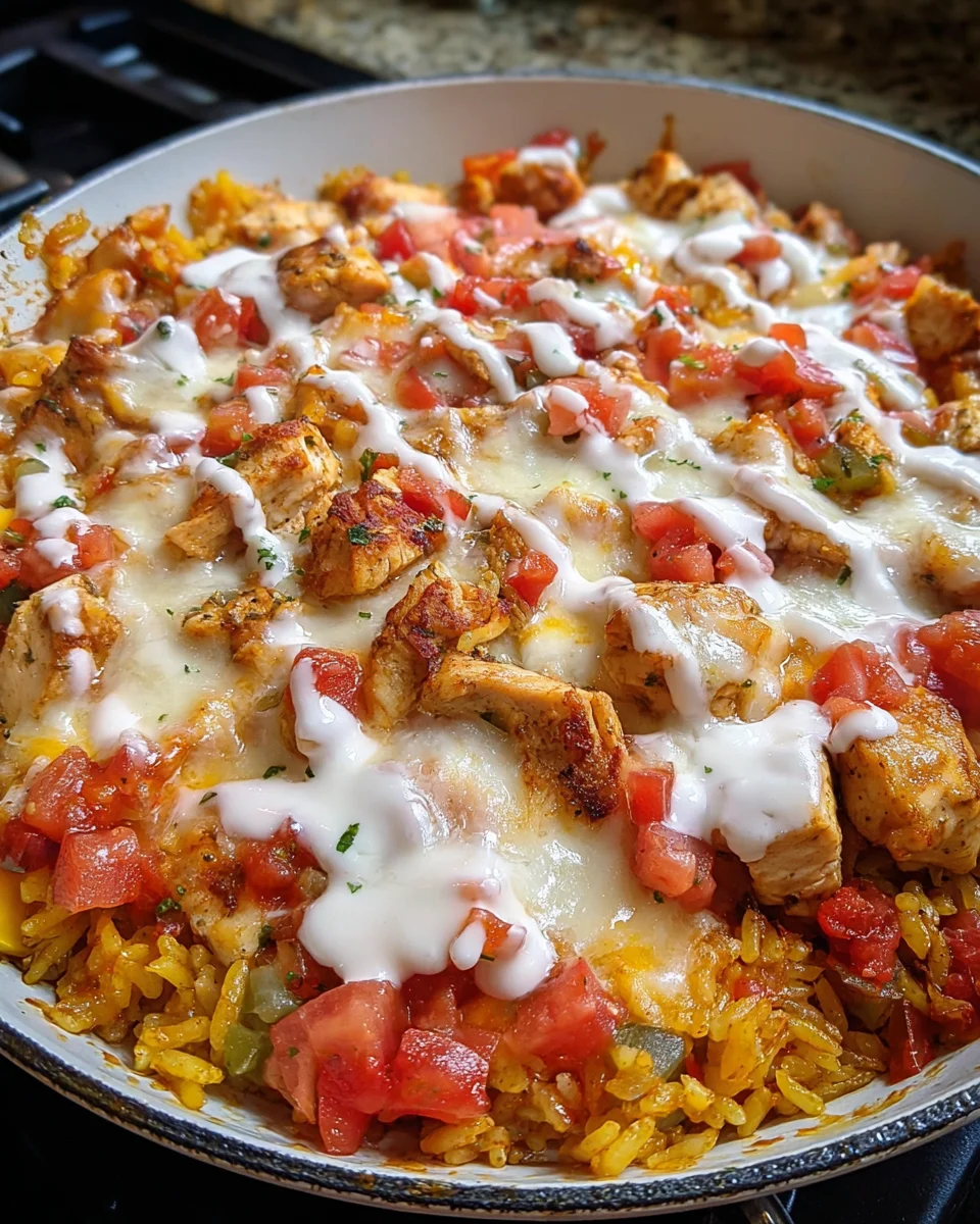 Queso Salsa Chicken & Rice