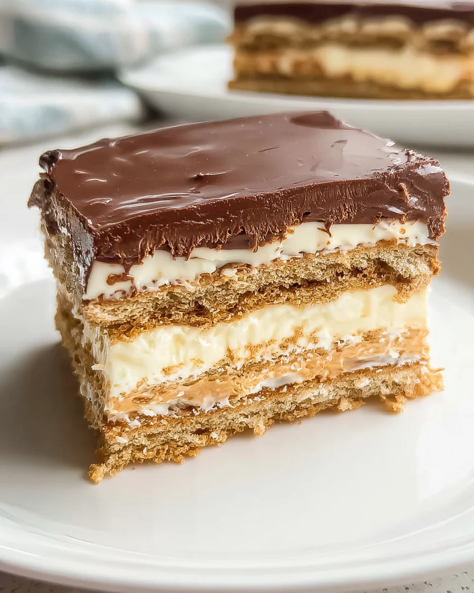 No Bake Eclair Cake