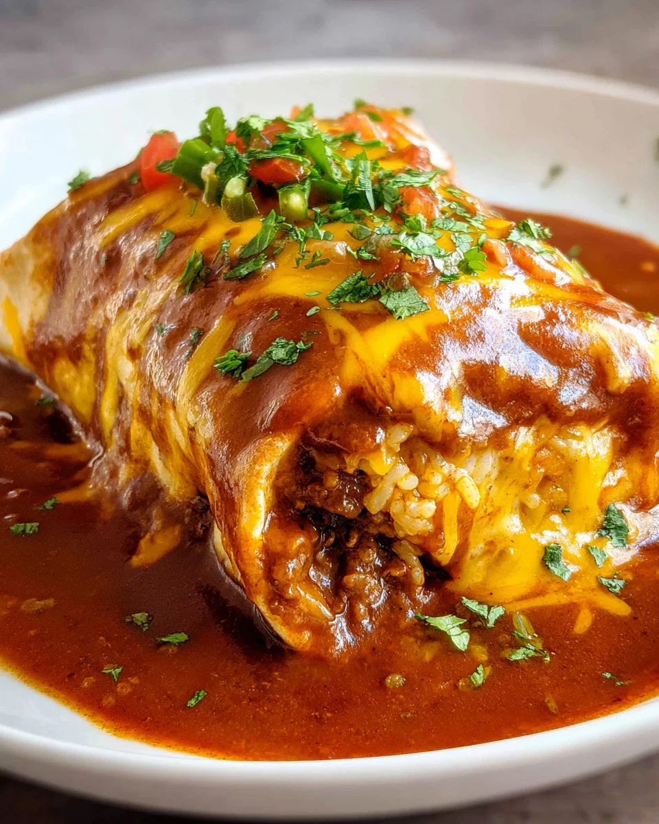 Ground Beef Wet Burrito