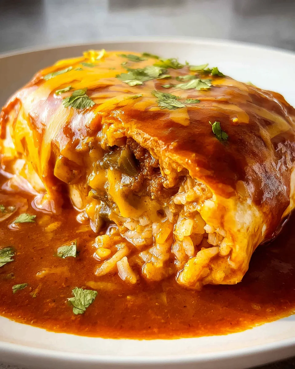Ground Beef Wet Burrito
