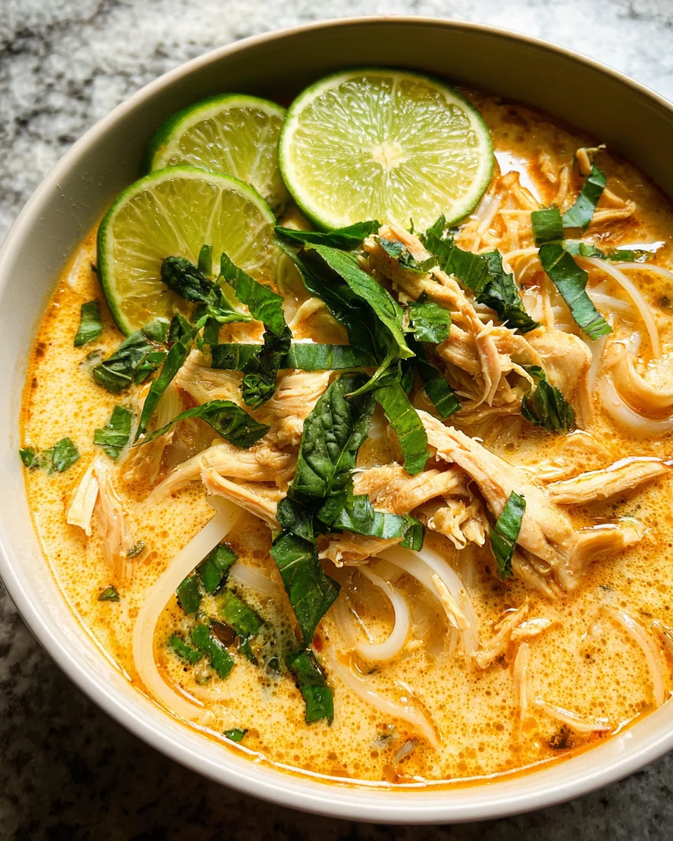 Easy Thai Chicken Curry Soup