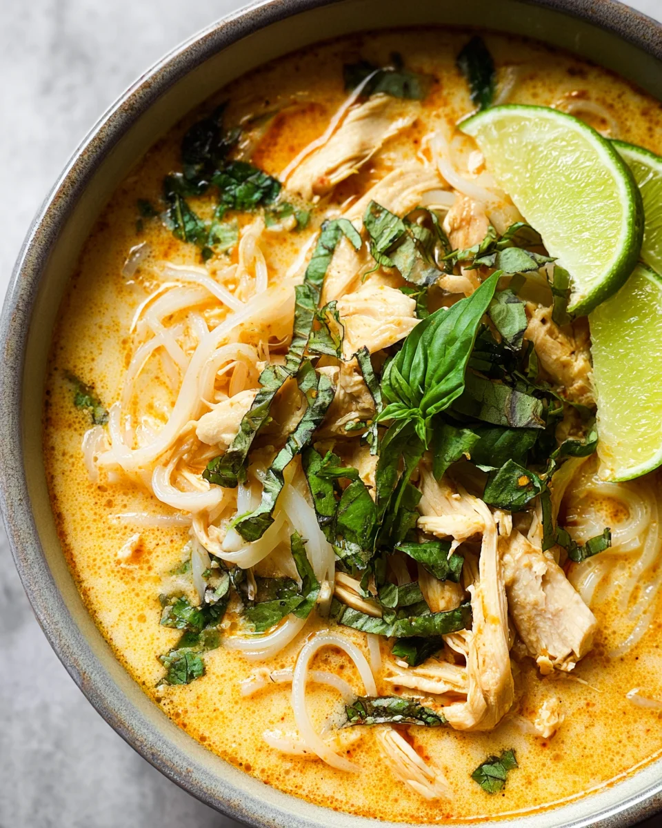 Easy Thai Chicken Curry Soup