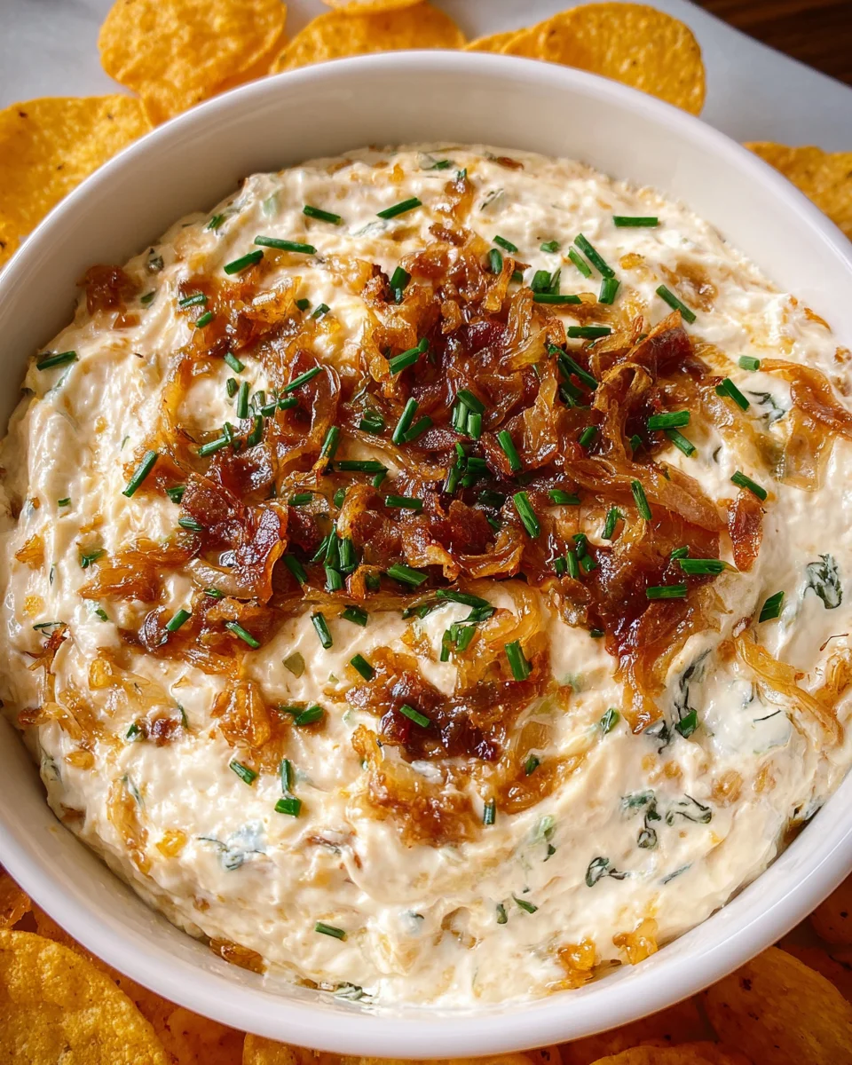 Caramelized Onion Chip Dip