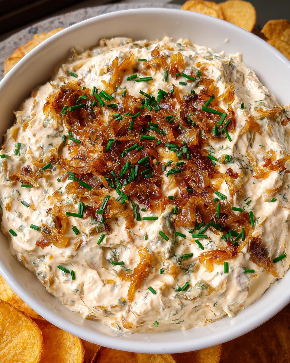 Caramelized Onion Chip Dip
