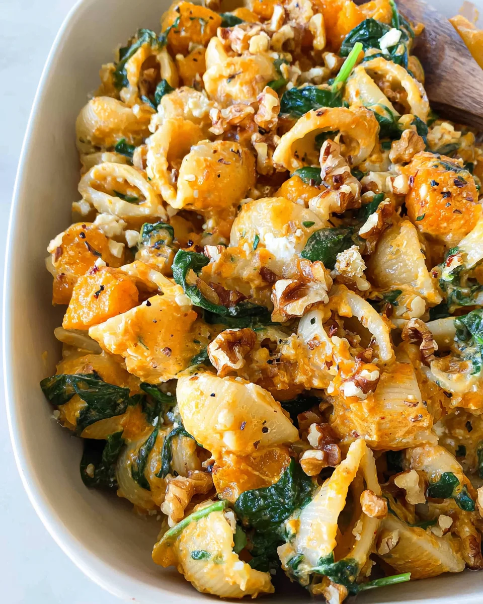 Pumpkin Feta Pasta